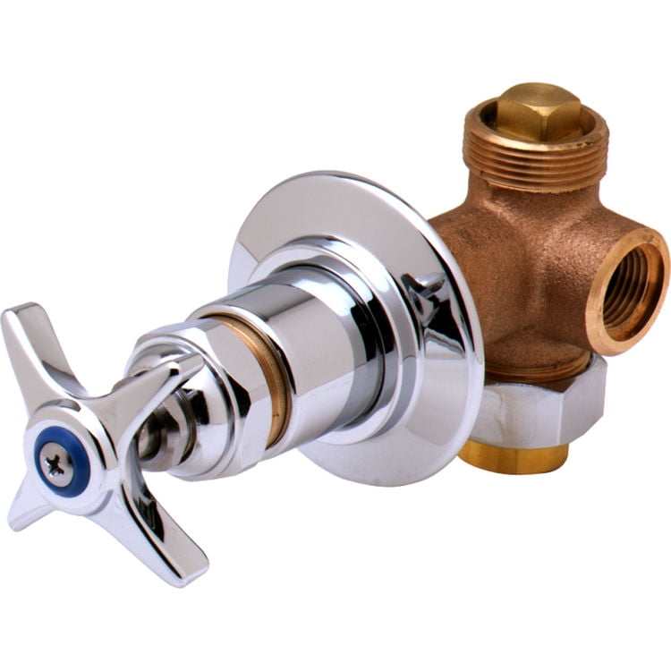 T&S BRASS B-1020 CONCEALED BYPASS VALVE, 1/2 NPT FEMALE INLET AND ...
