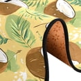 Cartoon Coconut Leaves Pattern Runner Rug 24x72 Inch Cushioned Non Slip ...
