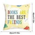 Campus Themed Letter Printed Cushion Cover, Design With Neat Layout ...
