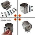 3" Inch Exhaust Clamps Stainless Steel Muffler Band Clamp for 3" Inner ...