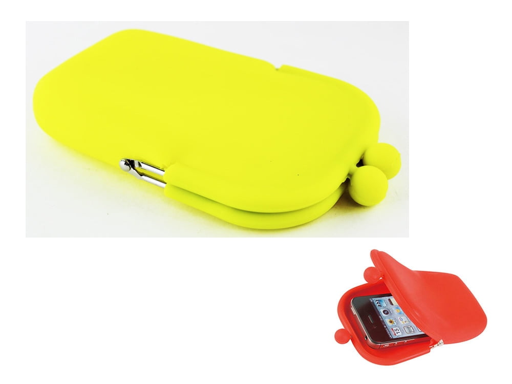 Yellow Silicone Coin Purse - Multi-Purpose Silicone Pouch - Walmart.com