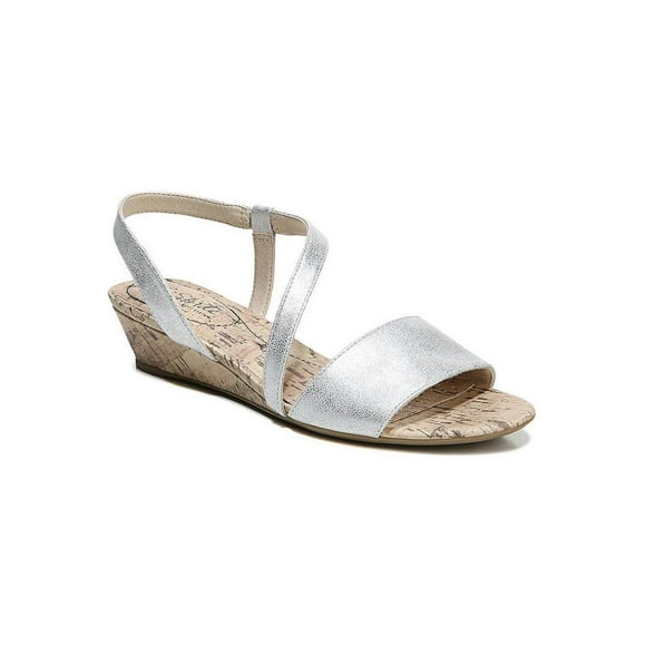 Silver Wedge Sandals