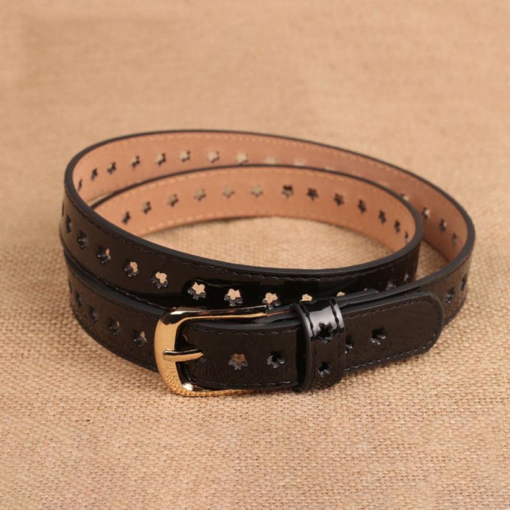 Triangle Round Buckle Belts Female Leisure Jeans Belt Metal Buckle ...