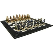 Japanese Samurai Warrior Chess Set with 14" Mosaic Color Board Oriental ...