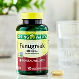 Spring Valley Fenugreek General Wellness Dietary Supplement Vegetarian ...