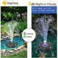 incy 3W Floating Solar Fountain Pump with 6 Nozzles, 6.3 Inch - Walmart.com