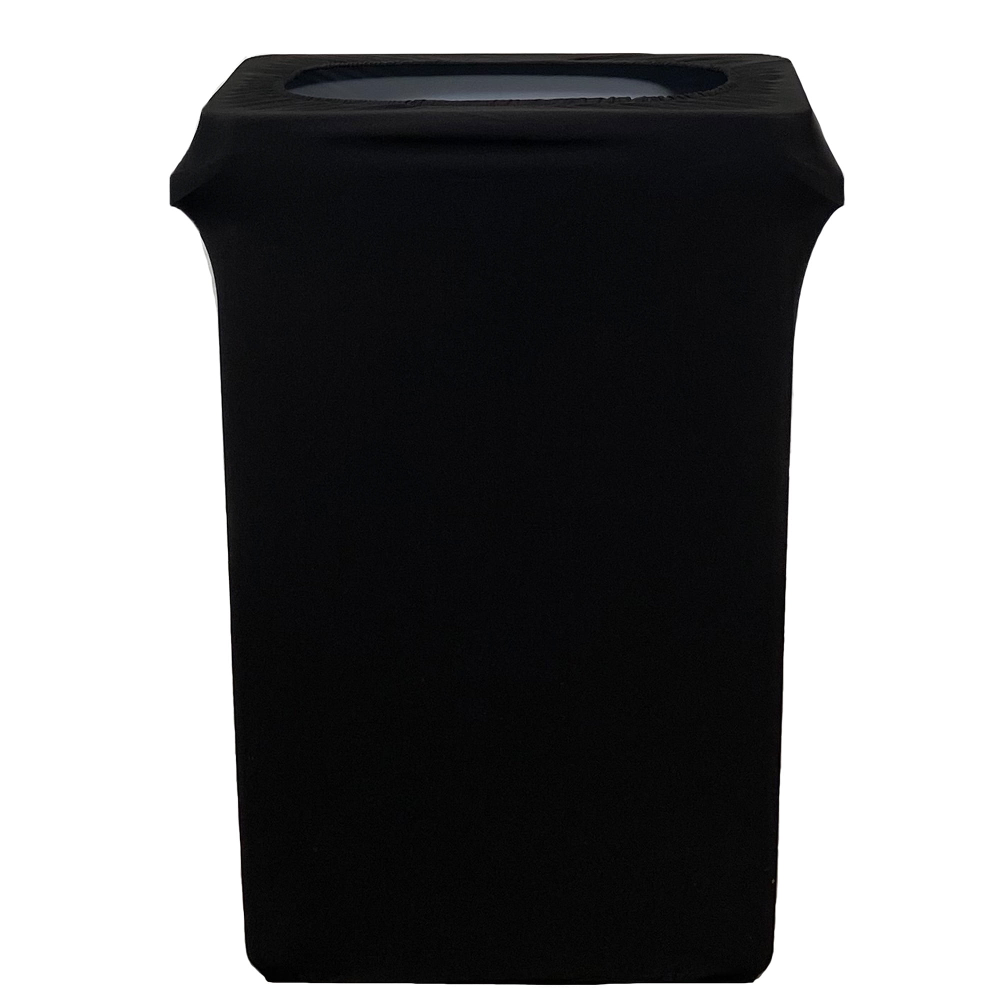 23 Gallon Spandex Slim Jim Narrow Trash Can Cover Black - Walmart.com