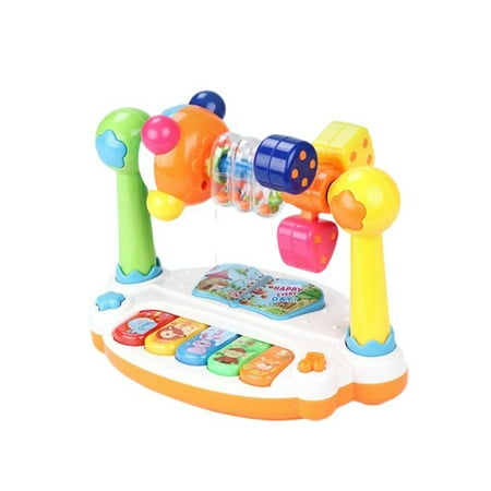 Electronic Children Piano Keyboard with Light Sound Kids Rotating ...