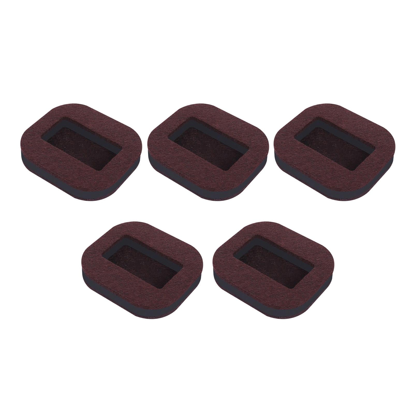 5x Furniture Cups Bed Stoppers Furniture Wheel Stoppers Felt Brown ...