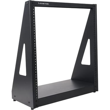 Sound Town 4-Post 12U Open Frame Sever and Network Equipment Rack with ...