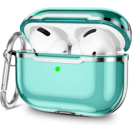 Compatible for AirPods Pro Case Clear Cover with Keychain, Hybrid ...