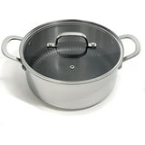 Lexi Home 4.8QT Diamond Tri-Ply NonStick Casserole Pot Oven Safe ...