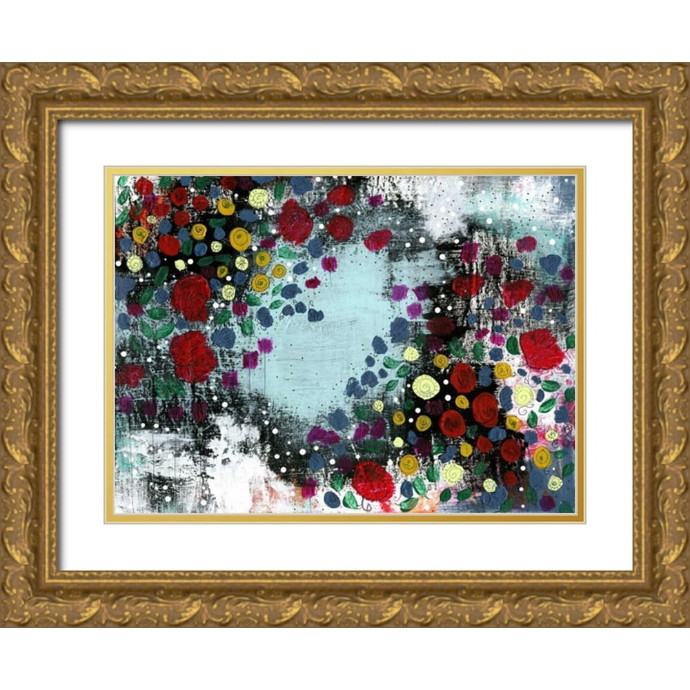 Ogren, Sarah 24x19 Gold Ornate Wood Framed with Double Matting Museum Art Print Titled - Flower ...