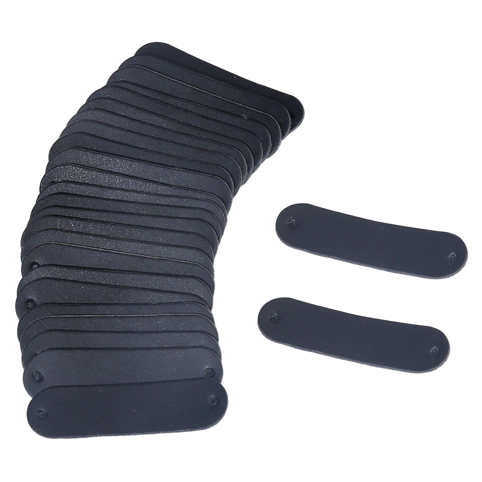 100Pcs Faux Leather Blank Garment Tags DIY Decoration Accessories ...