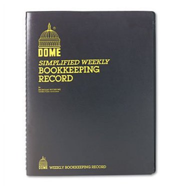 "Dome Bookkeeping Record - Wire Bound, 8.75""x11.25"" Sheet, Brown ...