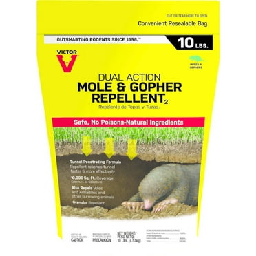 Victor Mole and Gopher Repellent Granules - 10 lb - Walmart.com