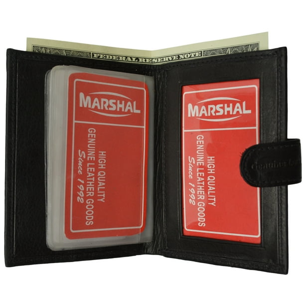 menswallet - Genuine Leather Credit Card Holder Bifold Wallet with ID ...