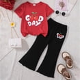 felwors Toddle Girls Clothes Short Sleeve Graphic Tee and Cargo Pants ...