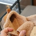 DHFJKG Toddler Little Big Kids Winter Shoes Fuzzy Lining Hook And Loop ...