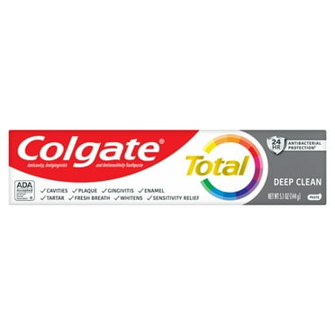Colgate Total Deep Clean Whitening Toothpaste, Mint, 5.1 oz, 6 Pack ...