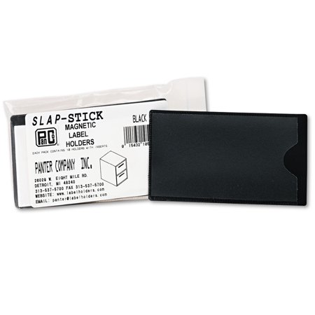 Slap-Stick Magnetic Label Holders, Side Load, 4-1/4 X 2-1/2, Black, 10 ...