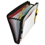 Five Star 7-Pocket Expanding File with Tabs, 8 1/2" x 11", Red (35475 ...