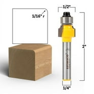 45 Degree Bevel Edge Forming Router Bit - 1/4" Shank - Yonico 13915q ...