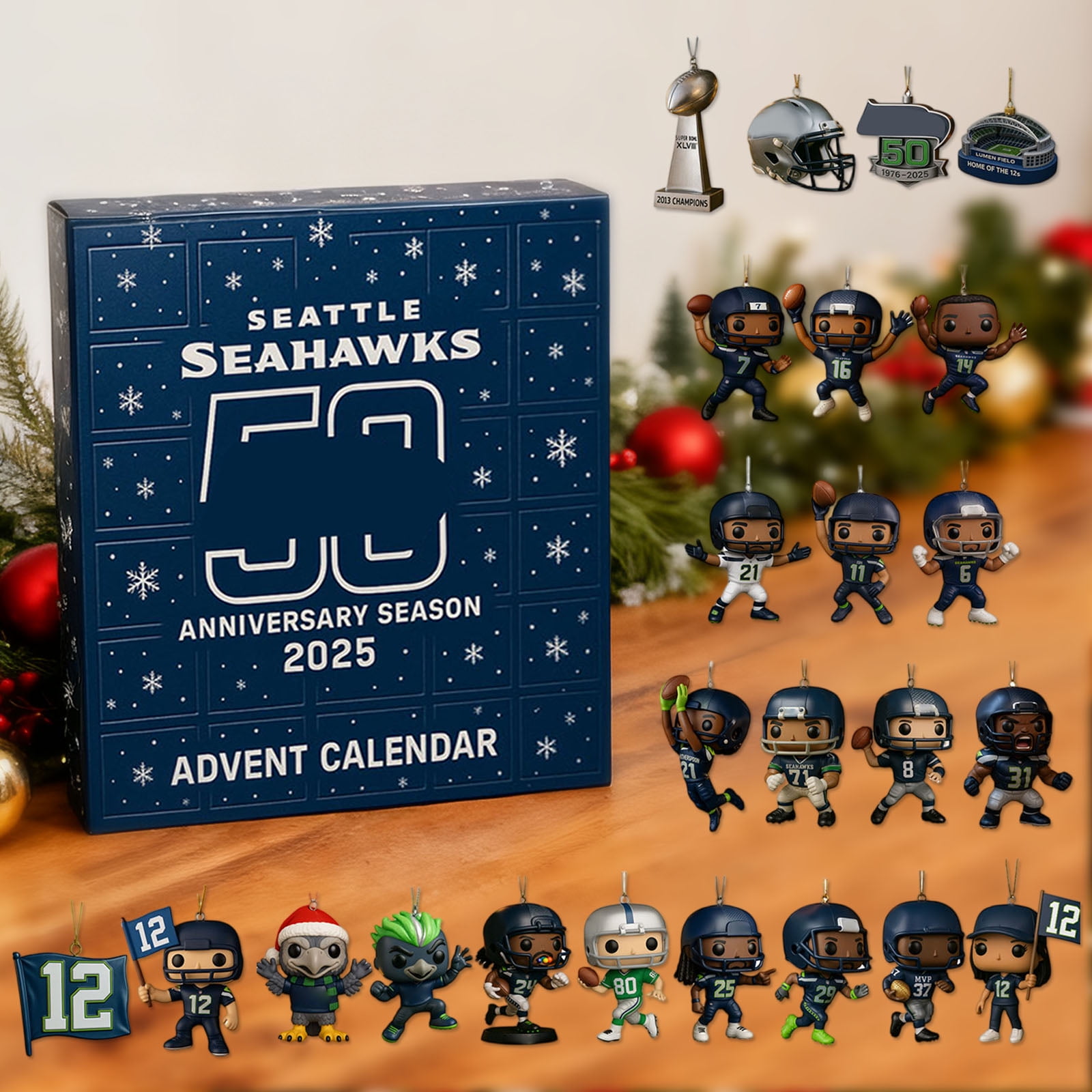 Click here for Linmoua Christmas Advent Calendar 2025 Seattle Sea... prices