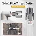 2026 New Pipe Tapping and Threading Tool, Premium Carbon Steel Dual ...