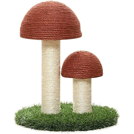 Cat Scratching Post, Mushrooms Scratching Post Simulated Lawn Cat ...