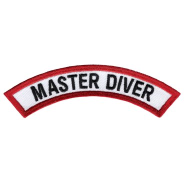 Divemaster Scuba Certification Chevron Embroidered Iron-On Patch ...
