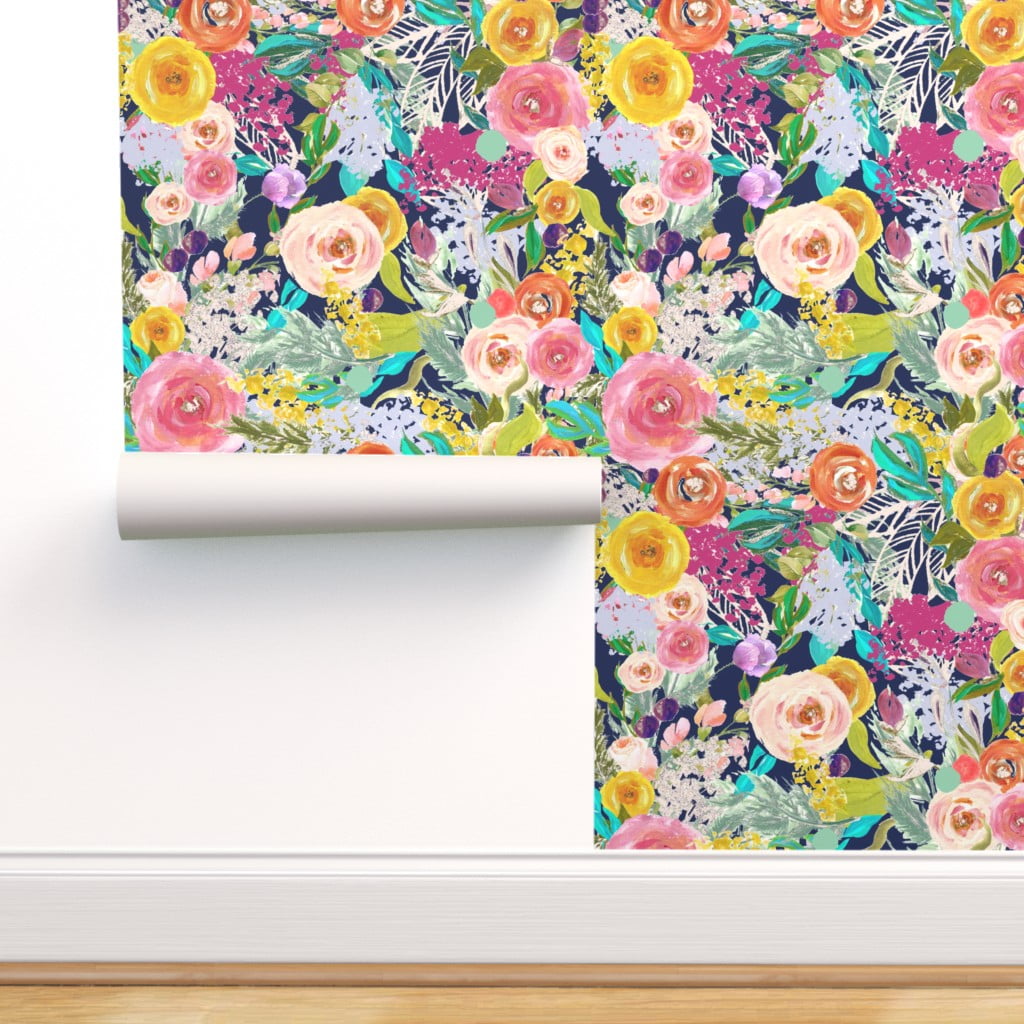 Bright Floral Wallpaper For Walls
