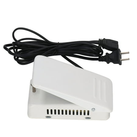 Sewing Machine Foot Pedal, Replacement Foot Pedal Nonslip White 2.5A ...