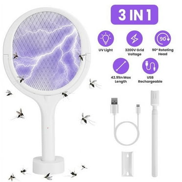 Rotating Head Rechargeable Electric Fly Swatter Electric Fly Swatter ...