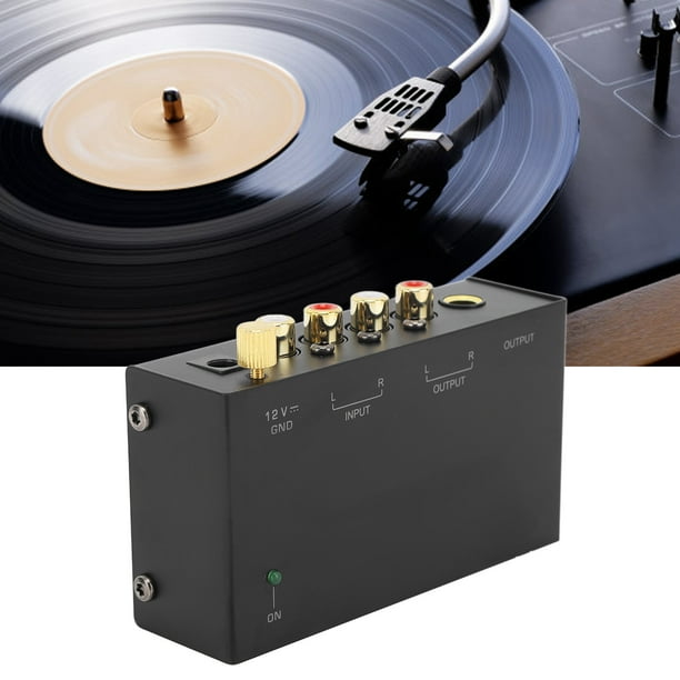 Phono Preamplifier, AC Metal 100-240V Sound Record Player Preamplifier ...