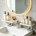 Over Sink Faucet Storage Rack, No-Drill Space Saving Organizer Shelf ...