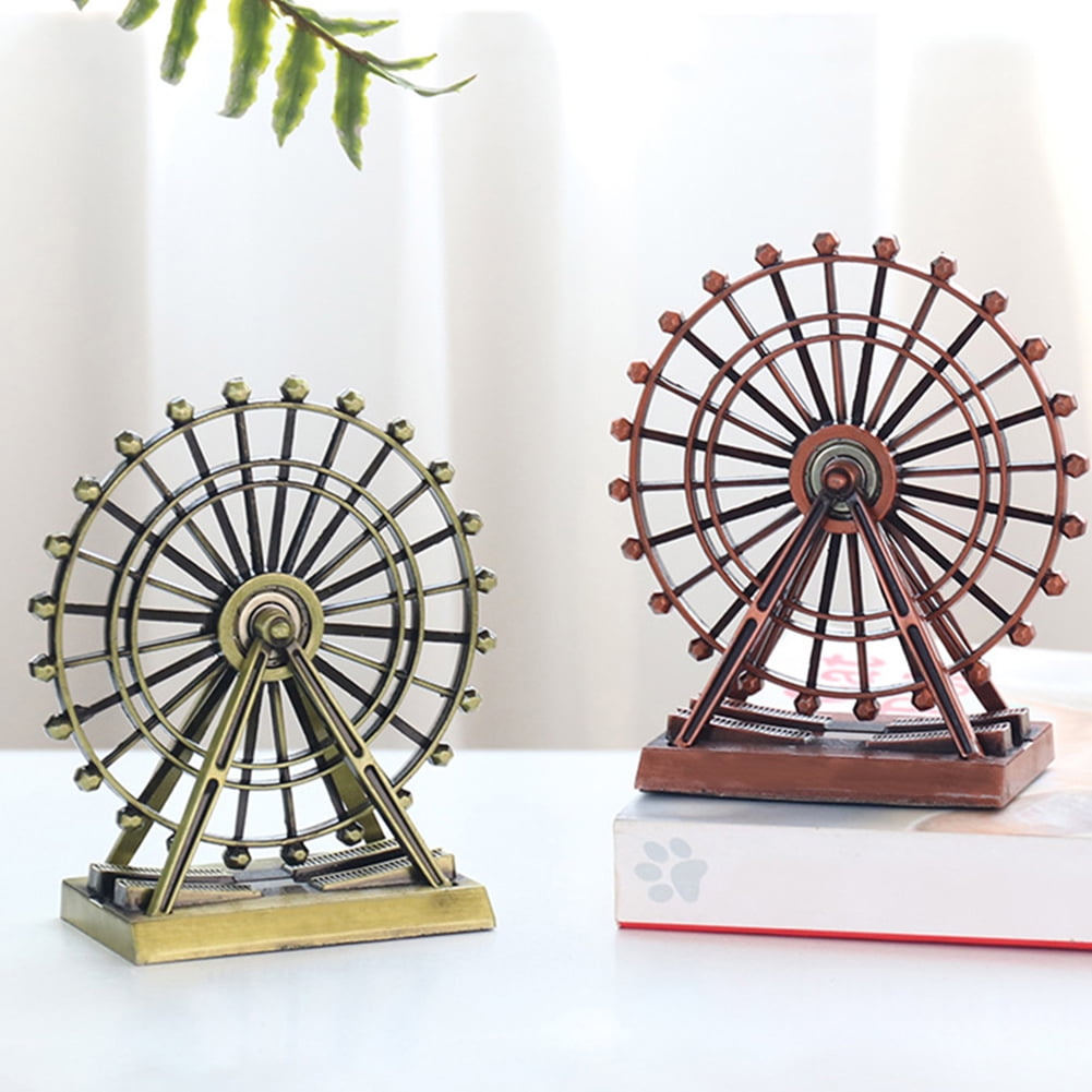 Art & Collectibles Vintage Copper Handmade Musical Wind-up Ferris Wheel ...