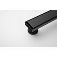 36 Inch Offset Linear Shower Drain, 304 Stainless Steel with Reversible ...