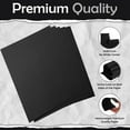 Black Cardstock 5x7 120 Sheets, 220 GSM Thick Paper, Heavyweight ...