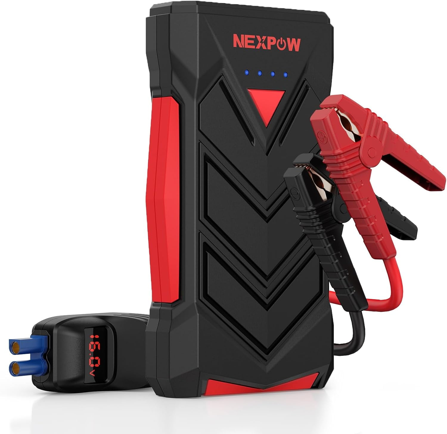 NEXPOW Portable Jump Starter, 12V Car Jump Box Power Pack with USB ...