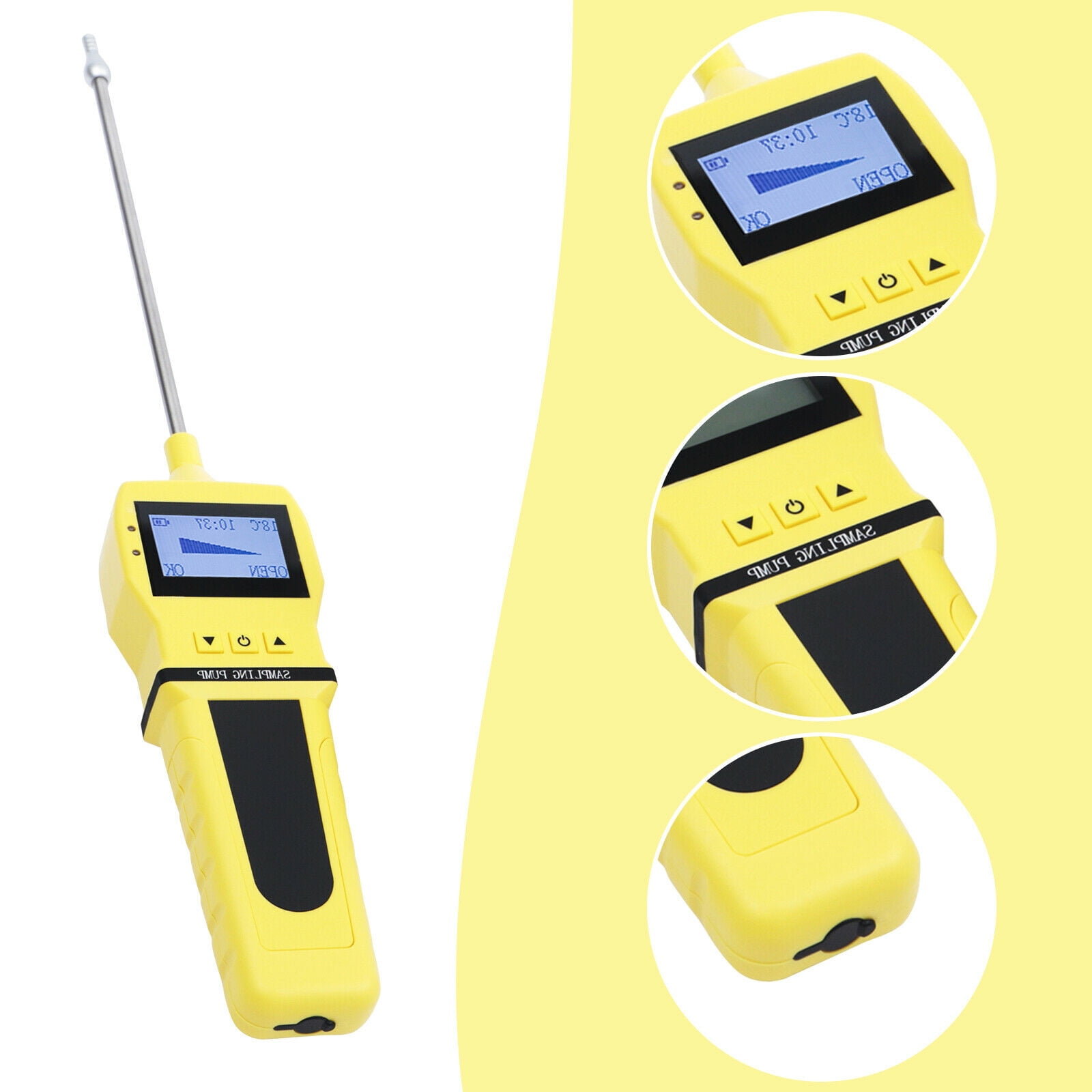 Buy 110V Hydrogen Sulfide H2S Detector & Analyzer + PUMP with Probe 0 ...