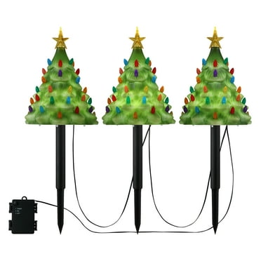 "10-Piece Set - Sugar Coated 8"" LED Gumdrop Christmas Pathway Lights ...