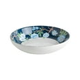 222 Fifth Nightingale 12-Piece Blue Porcelain Dinnerware Set with ...