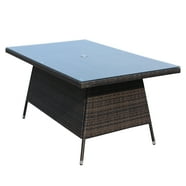 Outdoor Patio 44" X 130" Rectangle Extendable Dining Table - Walmart.com