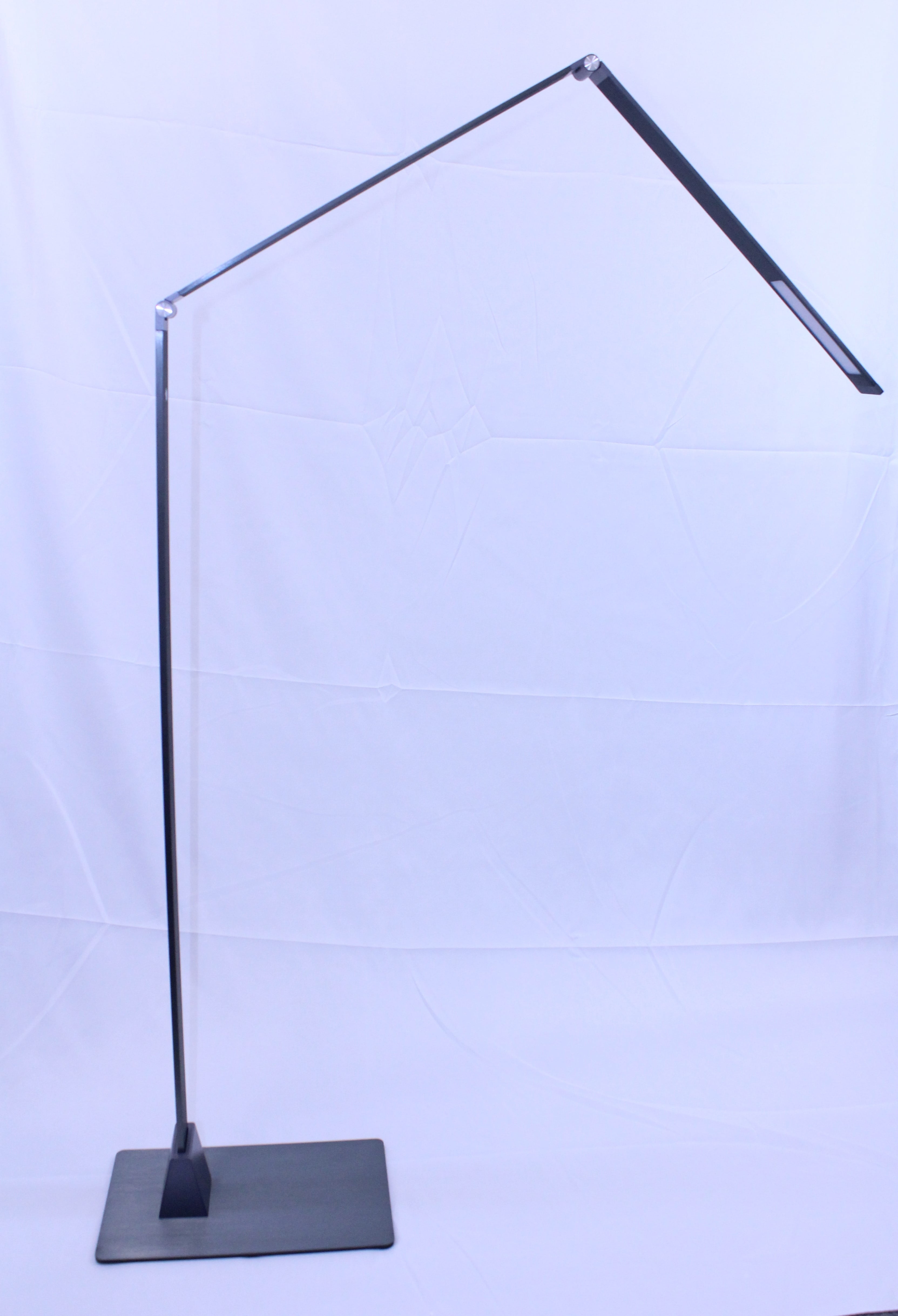 Electrix Slim Line Z Floor Lamp 38" Stand, Foldable Blue-Gray Finish ...