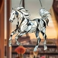 2D Acrylic Spring Horse Sun Catchers, Handmade Hanging Window Ornaments ...