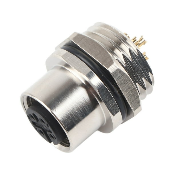 Panel Mounted Socket Connector, Mounted Socket Plug Adapter 5 Pin M12 ...