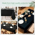 10 Pack Black Rectangle Table Cloth, 60 x 102 Inch Tablecloths for 6 ...