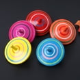 Mini Portable Spinner Toys Colorful Gyroscopes Children Wooden Made ...