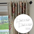 NEXAVKPR 8Pcs White Curtain Rod Holders for Home and Office Drapery ...